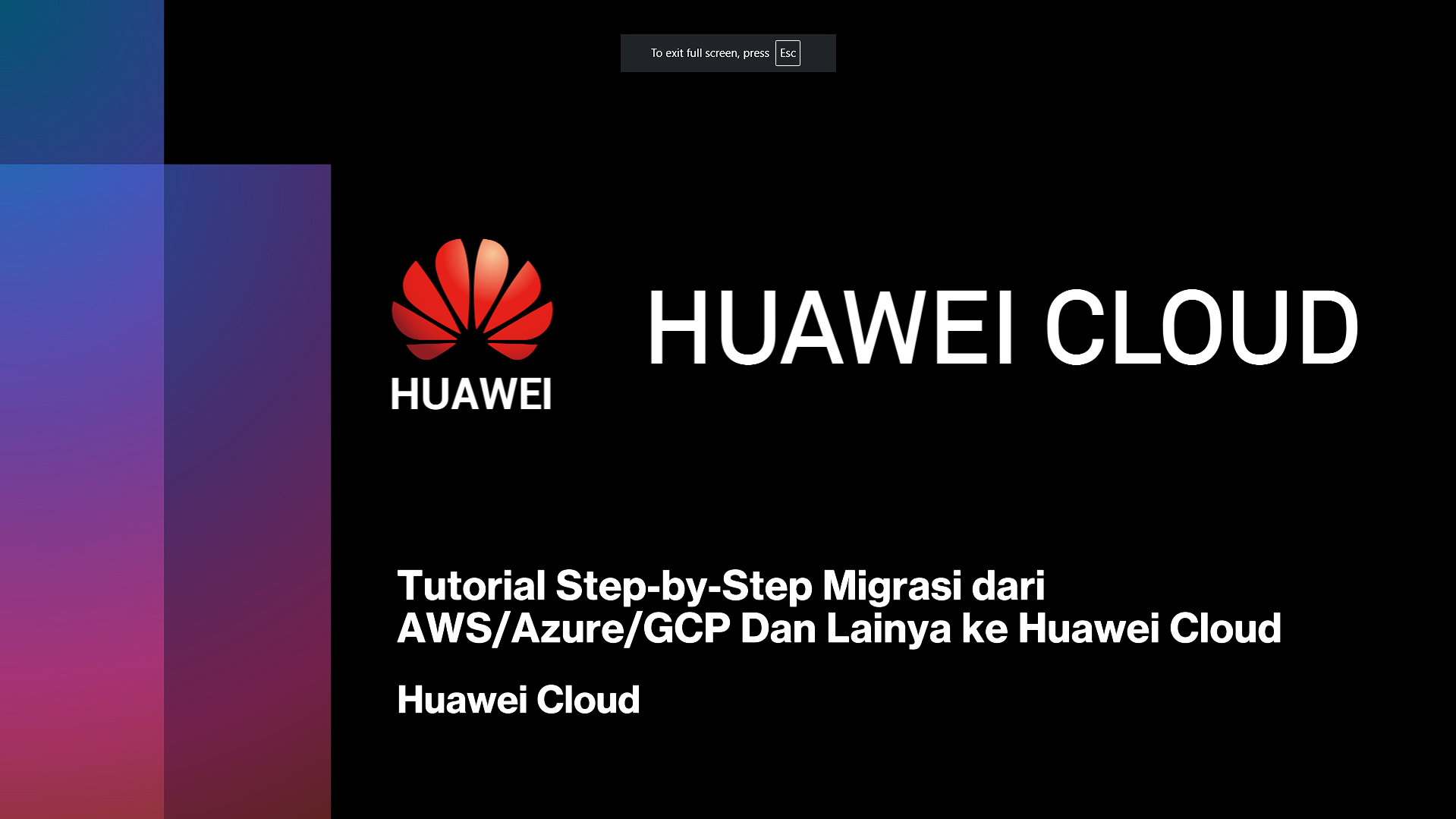 Tutorial Step-by-Step Migrasi dari AWS/Azure/GCP Dan Lainya ke Huawei ...
